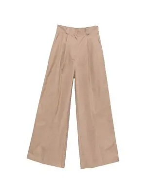 Balenciaga Cotton High-waisted Trousers - Multicolor