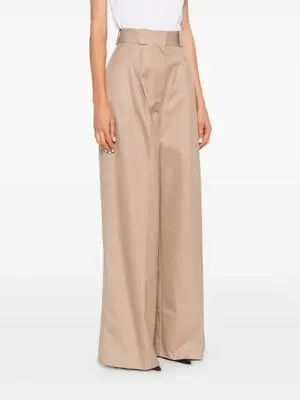 Balenciaga Cotton High-waisted Trousers - Multicolor