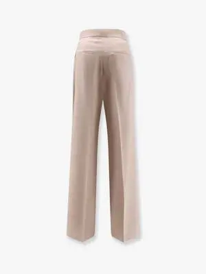 Max Mara Virgin Wool, Mohair, And Silk Wide-leg Trousers - Multicolor