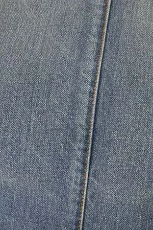 Alaïa Wrap Detail Denim Cropped Top
