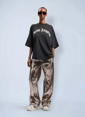 Palm Angels Curved Logo Oversized T-shirt