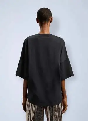 Palm Angels Curved Logo Oversized T-shirt