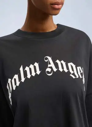 Palm Angels Curved Logo Oversized T-shirt