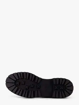 Dior Black Leather Lace-up Shoes With Oblique Logo Detail