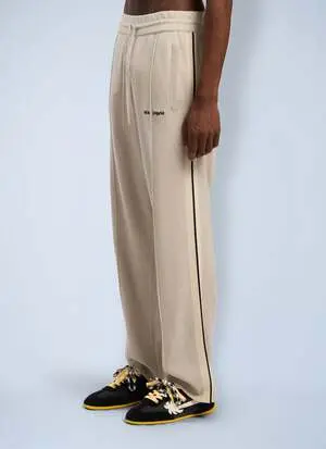 Palm Angels Classic Logo Knit Track Pants - Cream