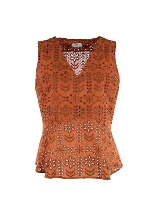 Paul Smith Embroidered V-neck Sleeveless Top