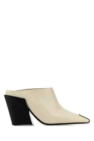 Bottega Veneta Ventura Mules - White