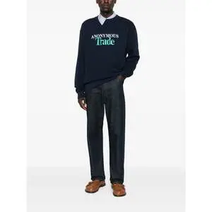 JW Anderson Crew Neck Printed Long Sleeve Sweatshirt
