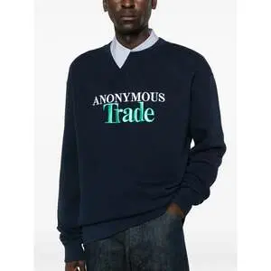 JW Anderson Crew Neck Printed Long Sleeve Sweatshirt