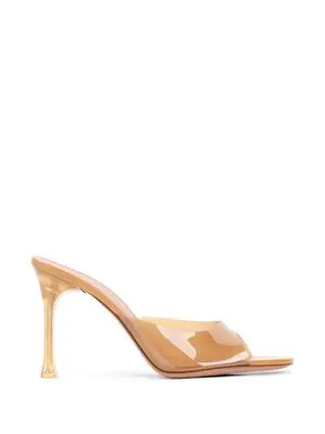 Amina Muaddi Alexa Heel Mules - Multicolor