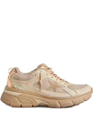 GOLDEN GOOSE Lightstar Net Leather And Suede Sneakers - Gray