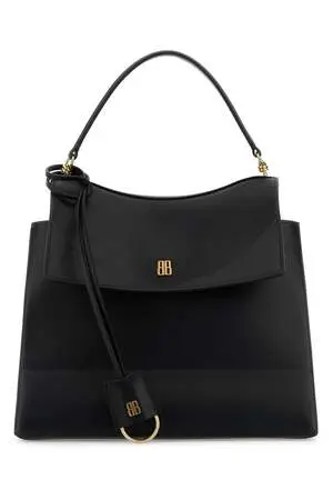 Balenciaga Leather Medium Nano Handbag - Black