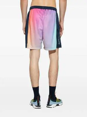 Casablanca Faded Effect Logo Shorts