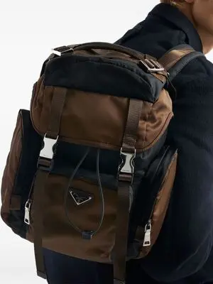 Prada Re-nylon And Leather Backpack - Multicolor