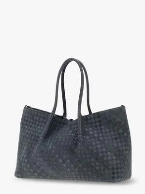 Bottega Veneta Pinacoteca Suede Handbag With Intrecciato Motif - Multicolor