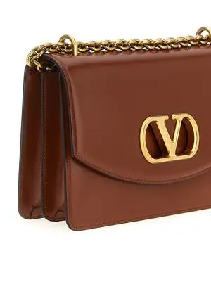Valentino Garavani Vlogo Signature Shoulder Bag - Brown
