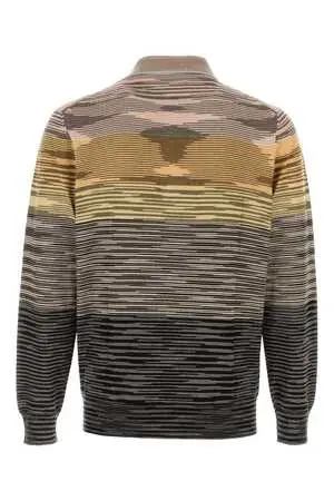 Missoni Embroidered Wool Polo Shirt - Multicolor