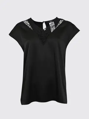 Max Mara Lace Trim Top - Black