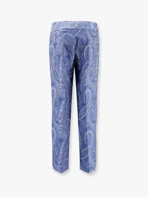 Etro Trousers With Iconic Print - Multicolor