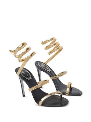 Rene Caovilla Diana Thong Sandals With Rhinestones - Multicolor