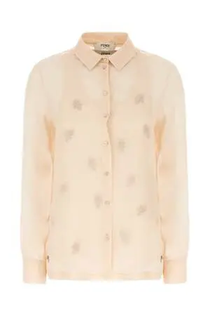 Fendi Button-up Shirt With Floral Embroidery
