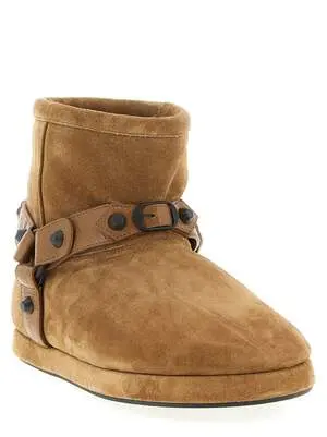 Balenciaga Alaska Soft Ankle Boots - Cream