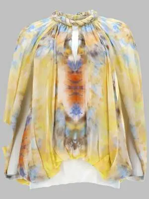 Zimmermann Alchemy Twist Billow Blouse - Yellow