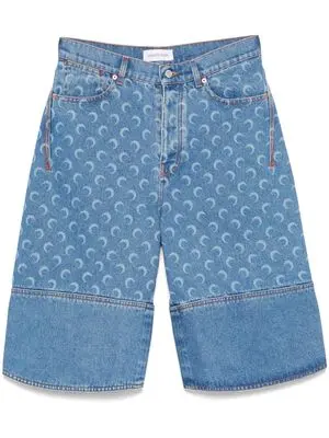 Marine Serre Loose Fit Bottoms For Men