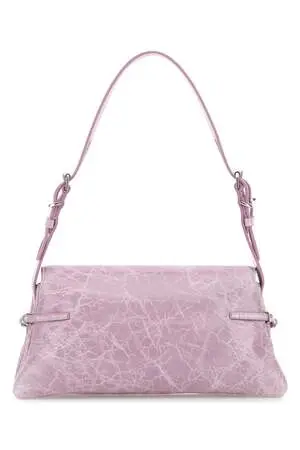 Givenchy Lilac Leather Shoulder Bag - Pink