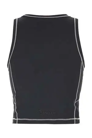 Moncler Cropped Top With Contrast Stitching