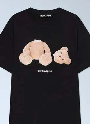 Palm Angels Broken Bear T-shirt - Black