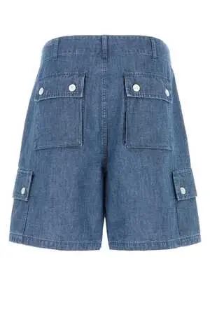Givenchy Denim Cargo Bermuda Shorts