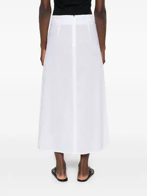 TOTEME Linen And Cotton Blend A-line Skirt - Multicolor