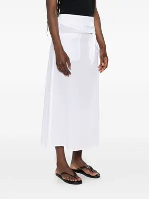 TOTEME Linen And Cotton Blend A-line Skirt - Multicolor