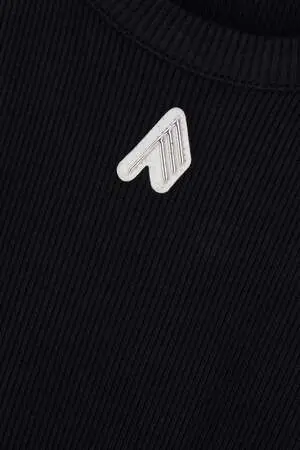 Attico Ribbed Button Detail Tank Top