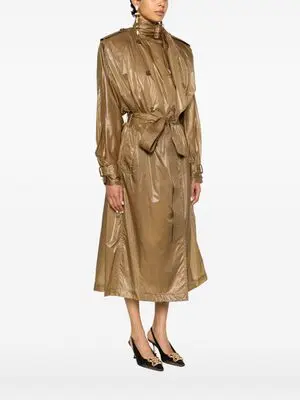 Saint Laurent Nylon Trench Coat - Multicolor