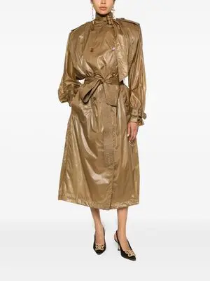 Saint Laurent Nylon Trench Coat - Multicolor