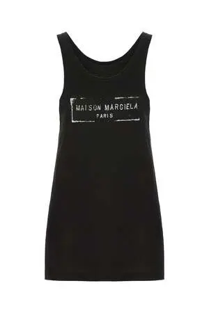 MAISON MARGIELA Black Sleeveless Top - Multicolor