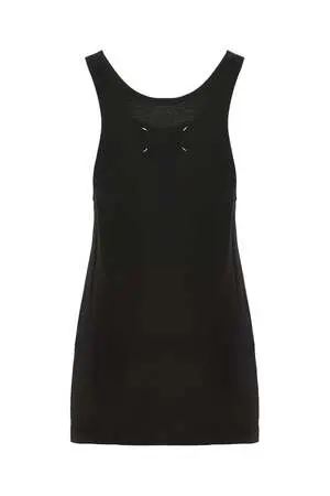 MAISON MARGIELA Black Sleeveless Top - Multicolor