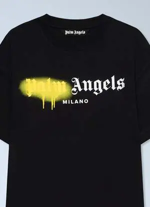 Palm Angels Spray Milan T-shirt - Black