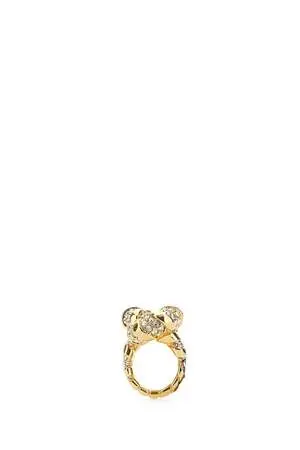 LANVIN Embellished Gold Tone Ring - Multicolor