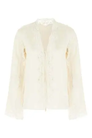 Alberta Ferretti Lace Trimmed Jacket - Multicolor
