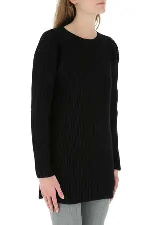 Off-White Ribbed Wool Sweater