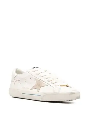 GOLDEN GOOSE Super-star Leather Sneakers - Multicolor