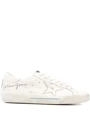 GOLDEN GOOSE Super-star Leather Sneakers - Multicolor