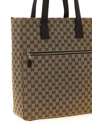 Gucci Gg Fabric Shoulder Bag - Brown