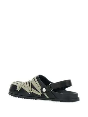 Rick Owens Temple Megalace Mules - Black