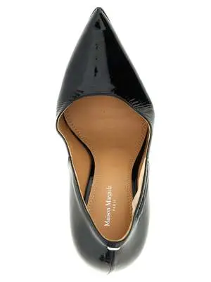 MAISON MARGIELA Glossy Patent Goat Leather "loved To Death" Pumps - Black