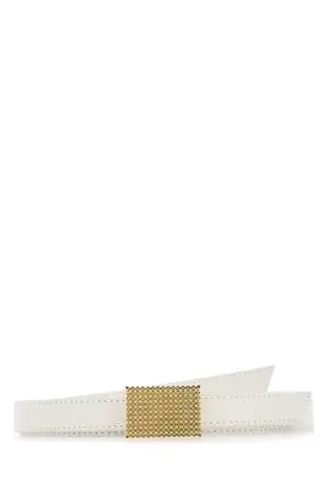 LANVIN Leather Belt With Embellished Buckle - Multicolor