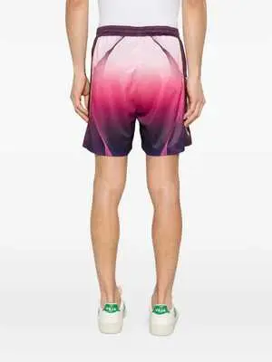 Casablanca Aubergine Faded Logo Shorts